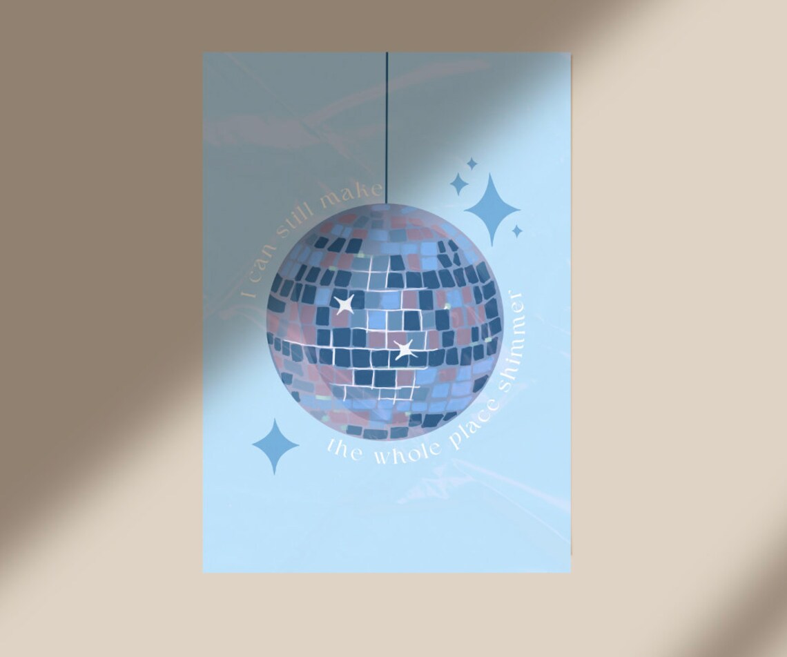 I Can Still Make the Whole Place Shimmer Bejeweled Digital Print ...