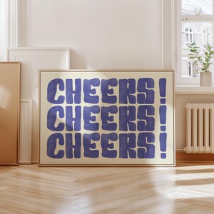 Cheers Digital Print Bar Cart Art Prints Download-retro Kitchen Decor ...