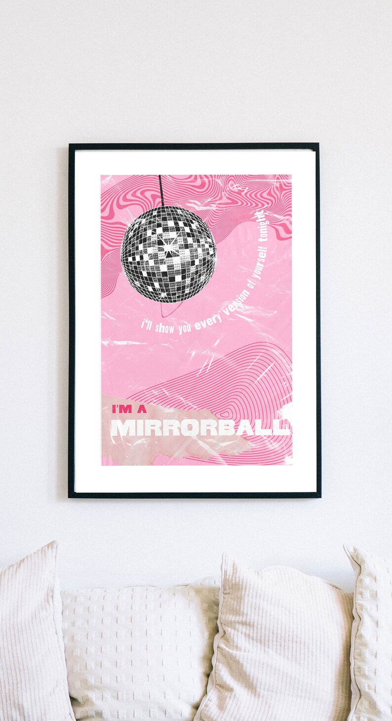 Eras Tour Mirrorball Taylor Swift Disco Digital Downloadable Print Wall ...