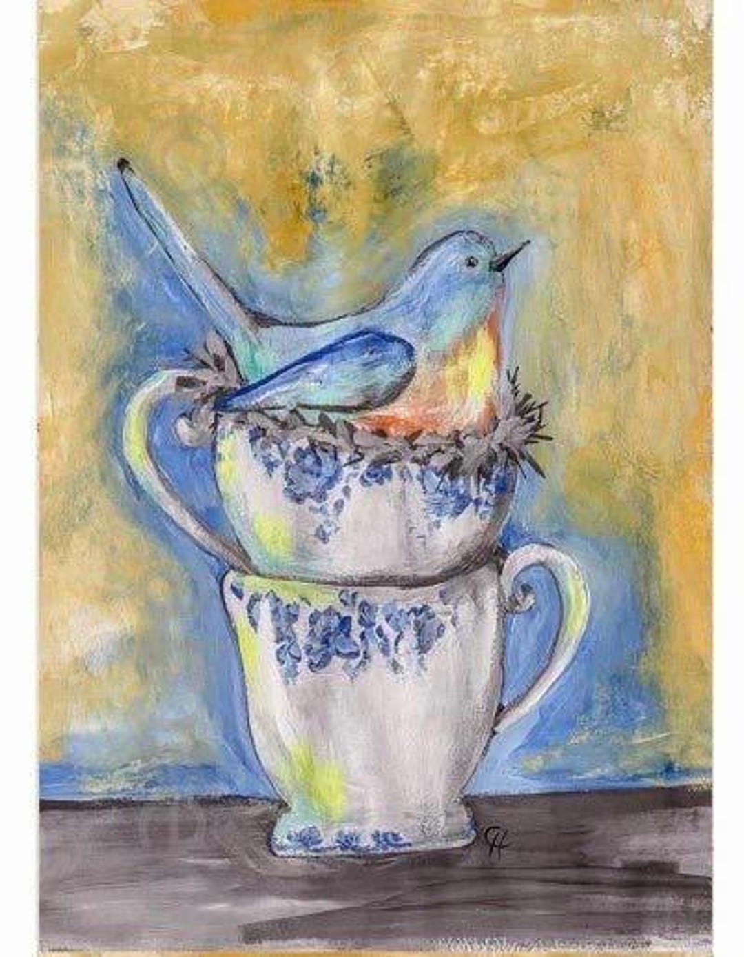 A4 Bluebird | Decoupage Rice Paper | 8.5"x11.7" Size | Connie’s Designs ...