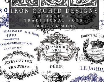 Cotswold IOD Decor Transfer 12 X 16 Full 8 Pages Iron Orchid Designs ...