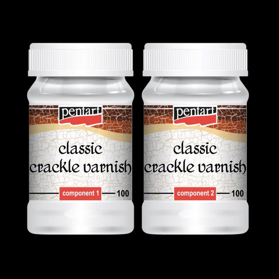 Pentart Classic Crackle Varnish - 2 Components 100ml | Fine Line ...