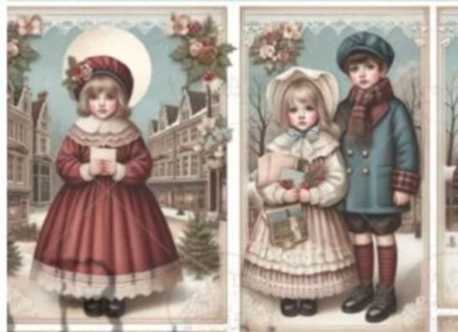 Decoupage Rice Paper- Mini Scenes Christmas and Reindeer - AB_2459 - A4 ...