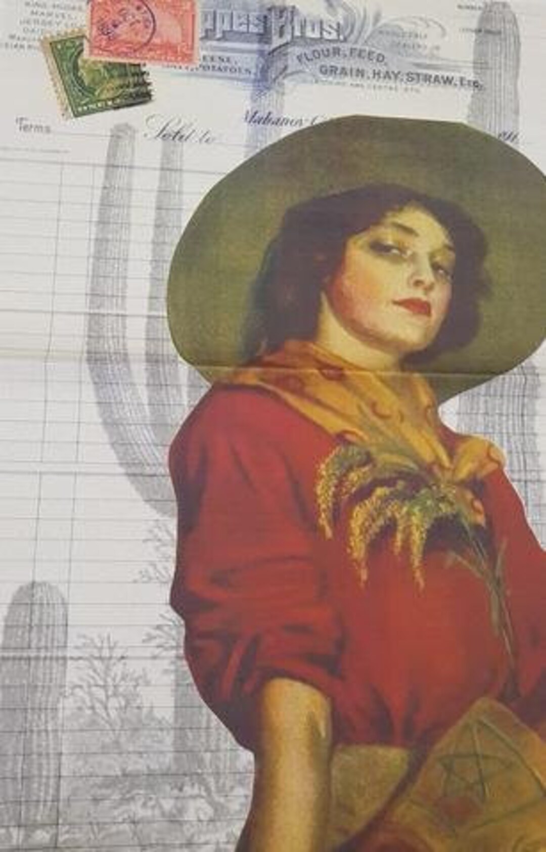 Cowgirl Roycycled Decoupage Papers Dollar Shipping Available Roy 05 - Etsy