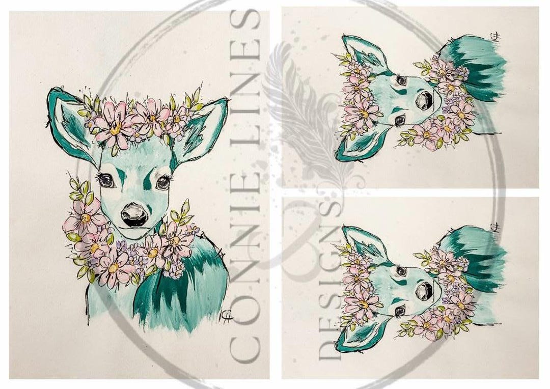 A4 *NEW 2025 | Spring Doe Muliple Scenes | Decoupage Rice Paper | 8.5 ...