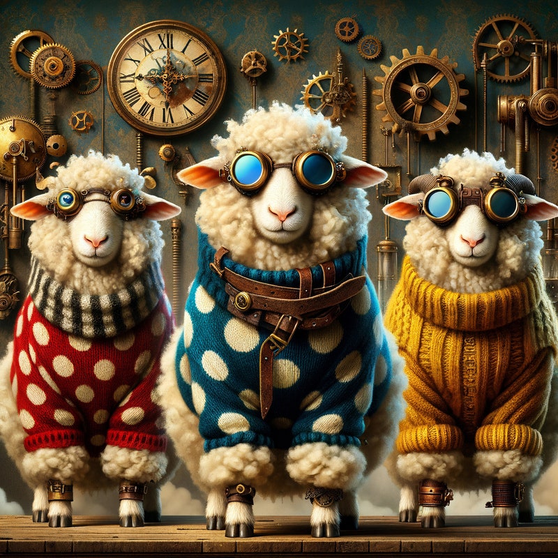Steampunk Sheep - Etsy