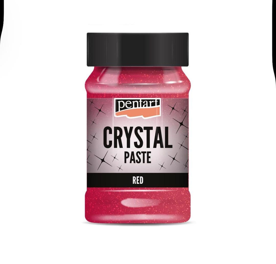 Red | Crystal Paste | Pentart | Mixed Media | 100ml - Etsy