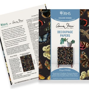 Rhs Decoupage Paper Winged Wildlife Butterflies (annie Sloan) - (2 ...