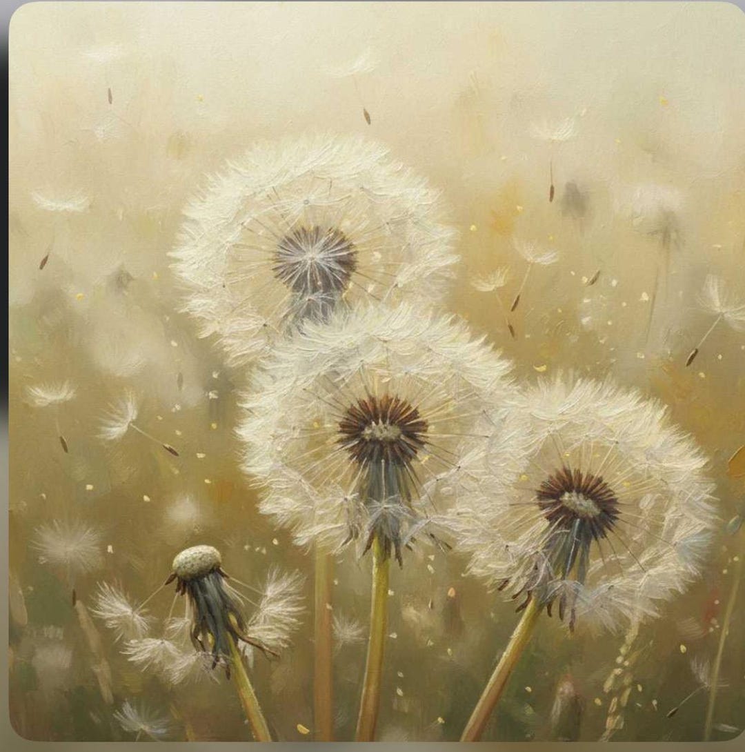 NEW !! Dandelion - Mint Decoupage Paper (mint by Michelle) - 1.00 ...