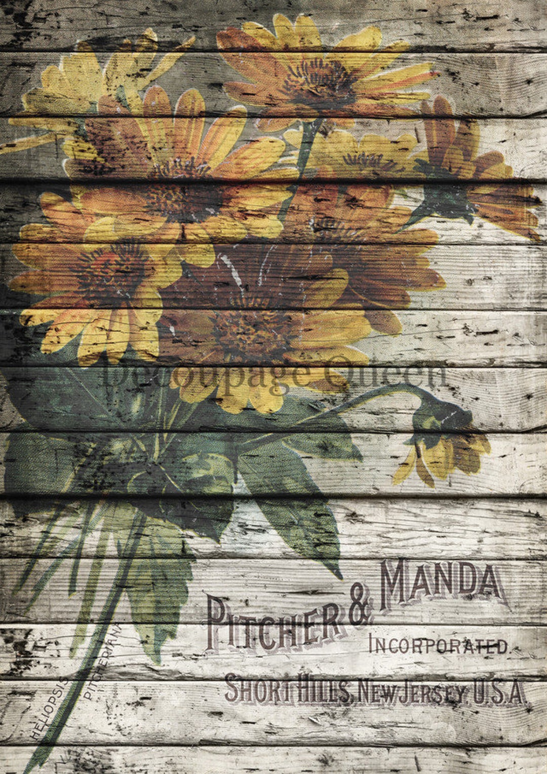 Decoupage Rice Paper ∙pitcher and Manda - 0494 - Decoupage Queen Paper ...