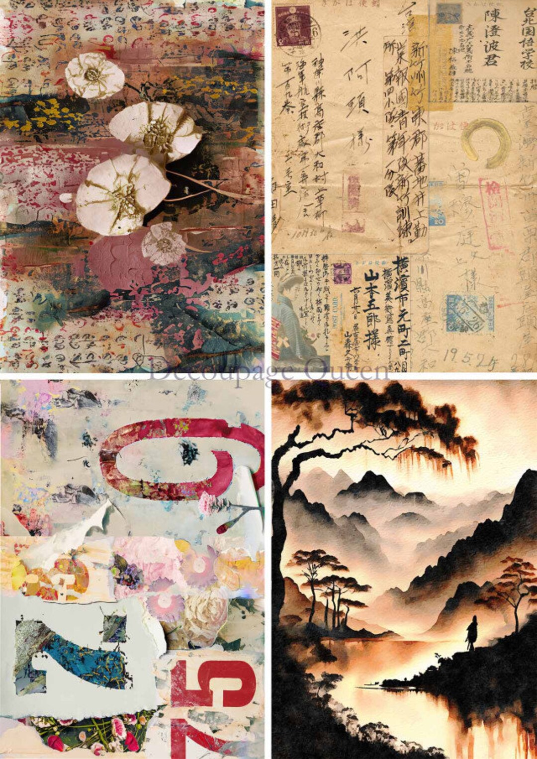 Decoupage Rice Paper-andy Skinner Eastern 4 Pack Scene 442 RETIRED ∙ ...