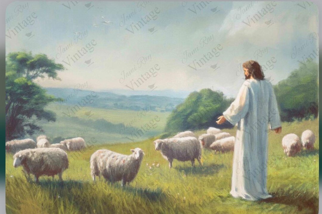Decoupage Rice Paper- Good Shepherd - JRV - A4 Size 8.3 X 11.7 Inches ...