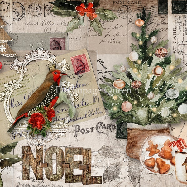 Christmas Rice Paper - Etsy