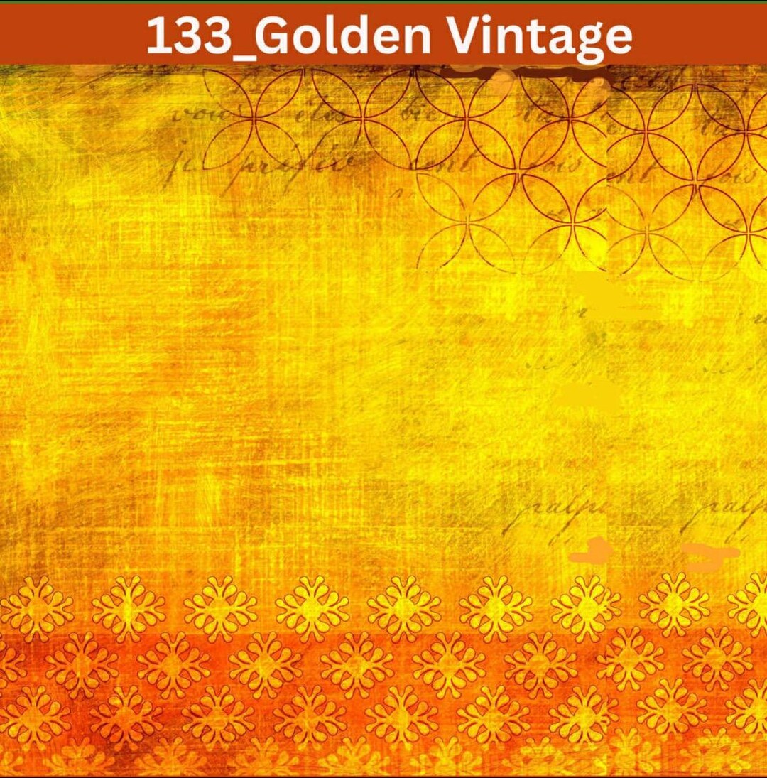 New ! Large Format Paper | 133 Golden Vintage |, Deborah Bucher Designs ...