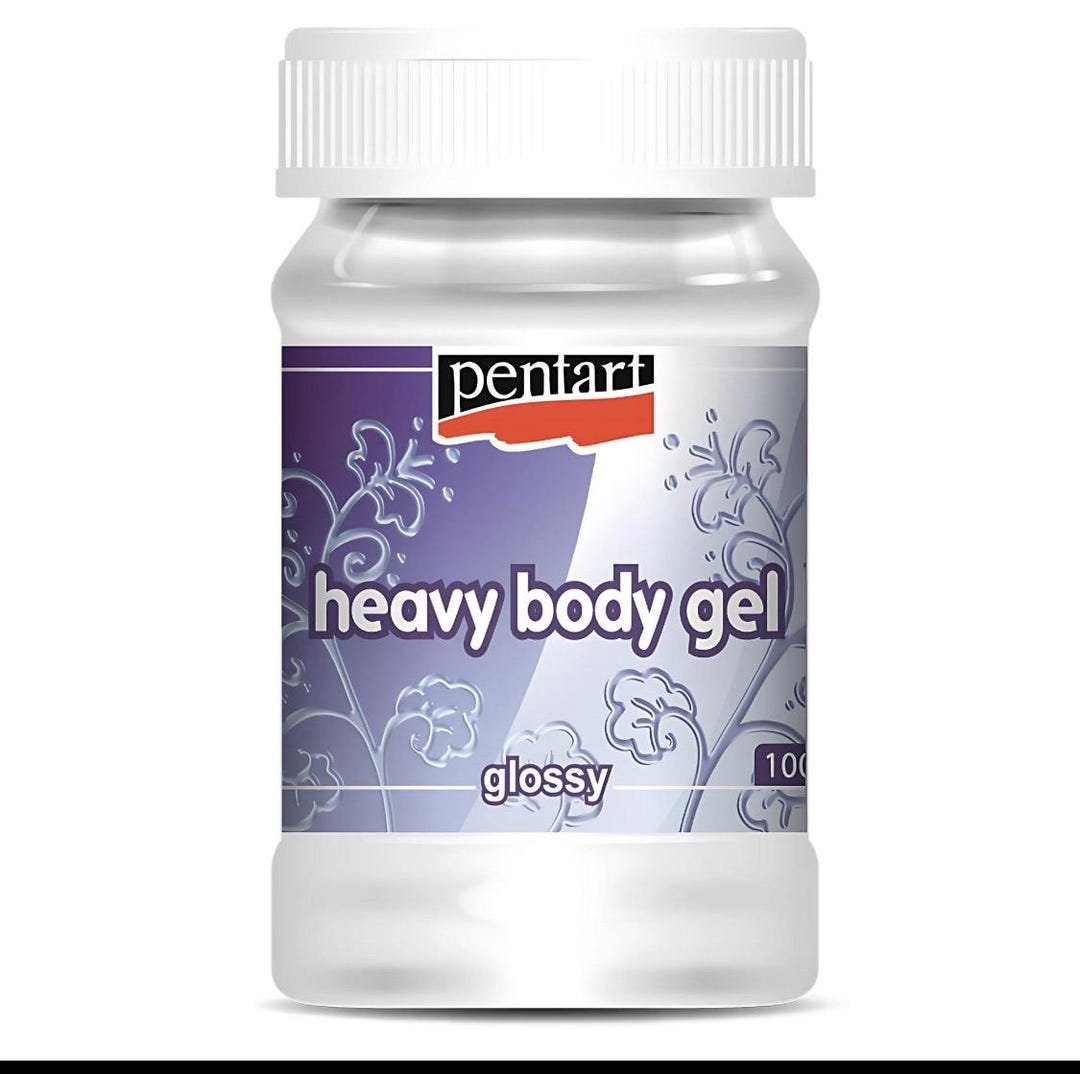 Heavy Body Gel | Pentart | 100 Ml | Glossy | Transparent 3d Effect ...