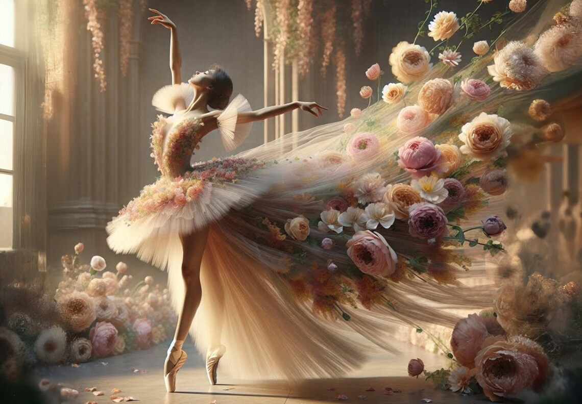 NEW !! 2025 | Ballet in Bloom | Mint by Michelle | 18 Lb | Floral ...