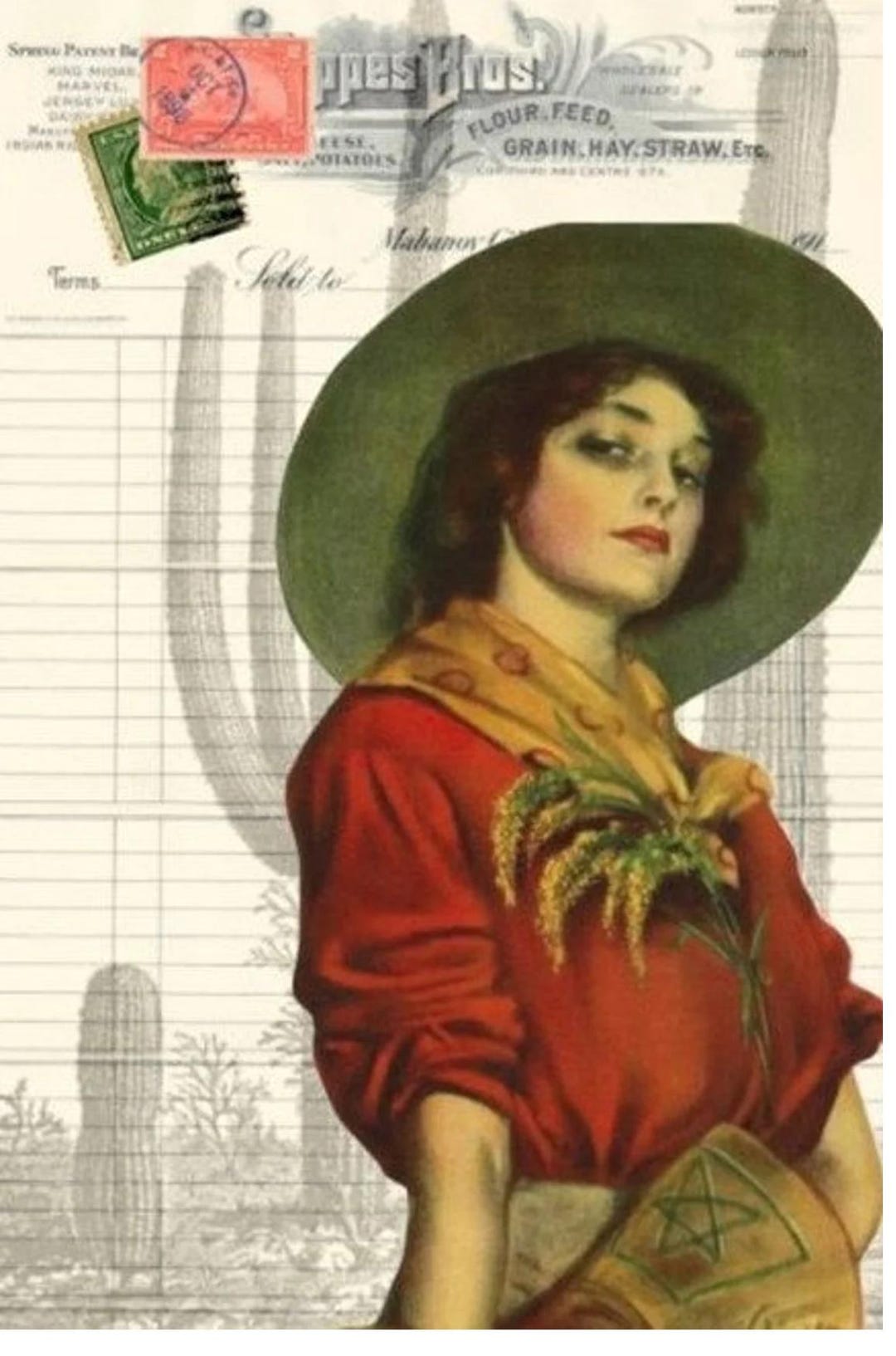 Cowgirl - Roycycled Decoupage Papers - Large Format - 20x30 Inch ...