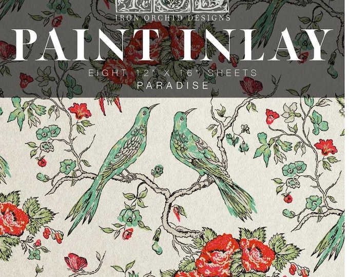 Rose Chintz - IOD Paint Inlay Rose Chintz 8 Sheets Iron Orchid Design ...