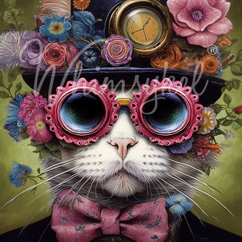 Decoupage Cat - Etsy