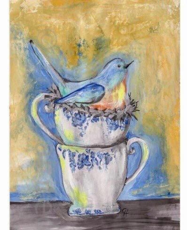 A4 Bluebird | Decoupage Rice Paper | 8.5"x11.7" Size | Connie’s Designs ...