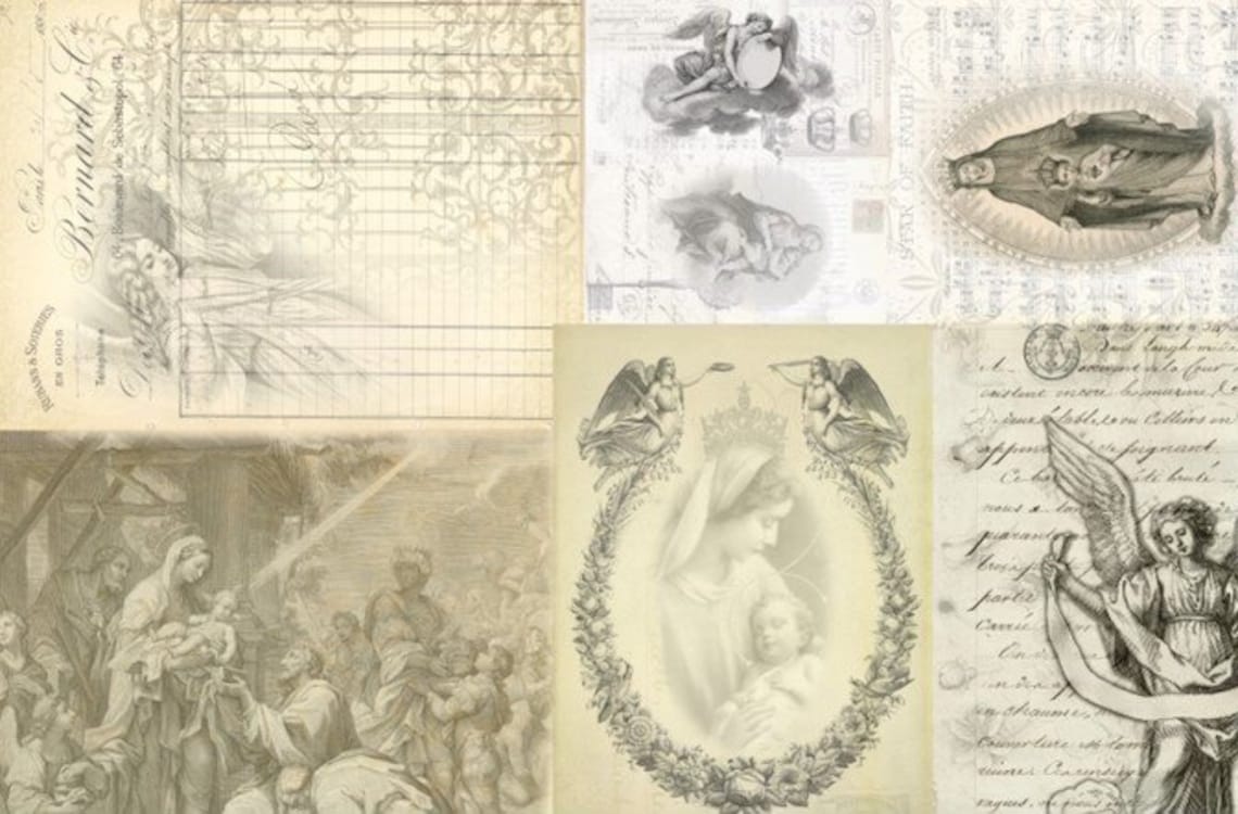 RETIRED Angels Masterboard - Roycycled Decoupage Papers - Dollar ...