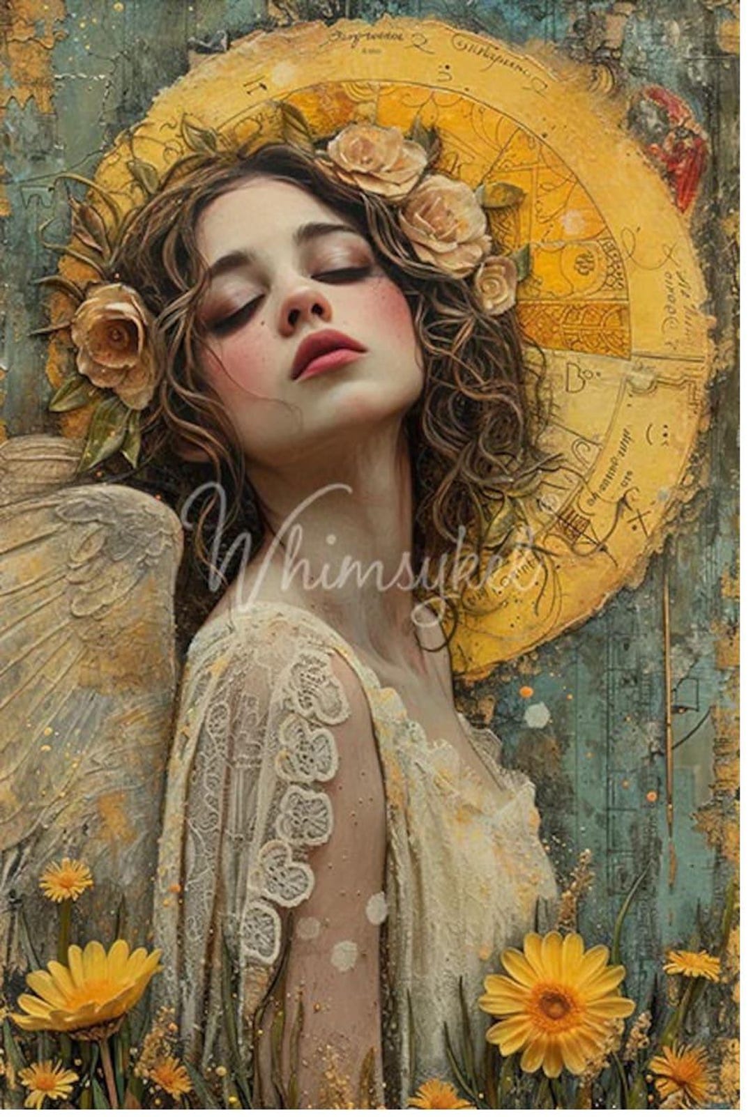 Large Decoupage Tissue Paper Celestial Gaze | Designs by Whimsykel | 18 ...