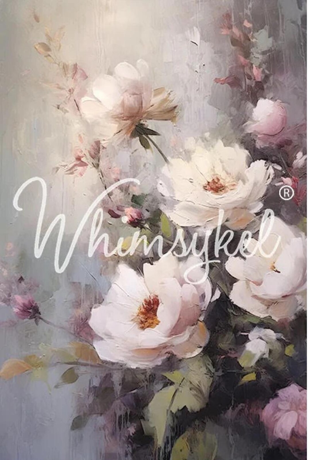 Large Decoupage Tissue Paper Petal Poetry | Designs by Whimsykel | 18 ...