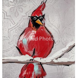 A4 Cardinal Surprise | Decoupage Rice Paper | 8.5"x11.7" Size | Connie ...