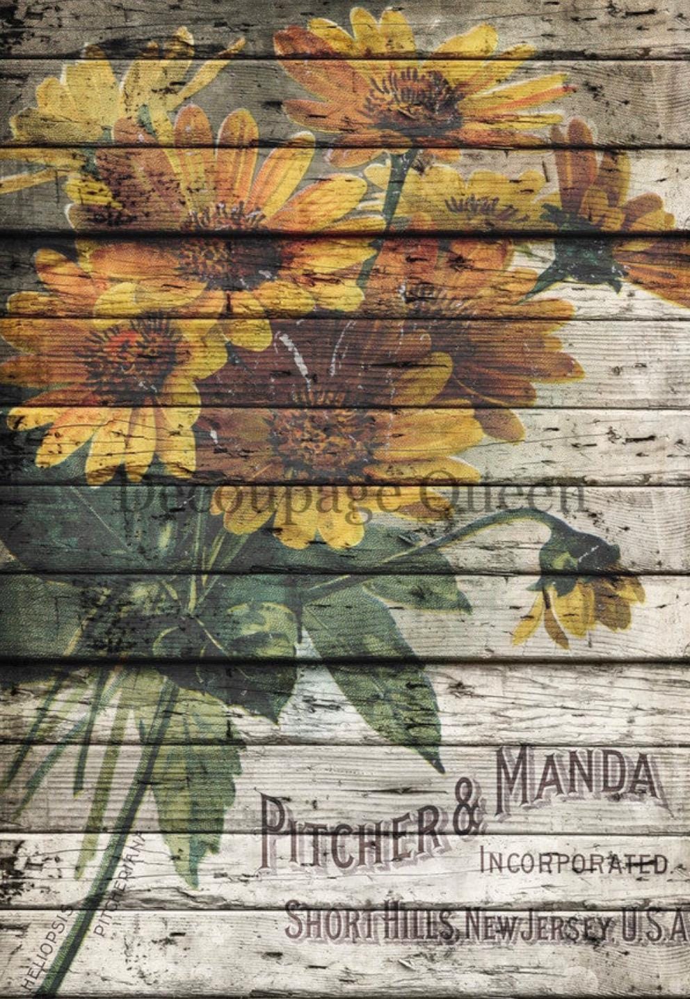 Decoupage Rice Paper ∙pitcher and Manda - 0494 - Decoupage Queen Paper ...