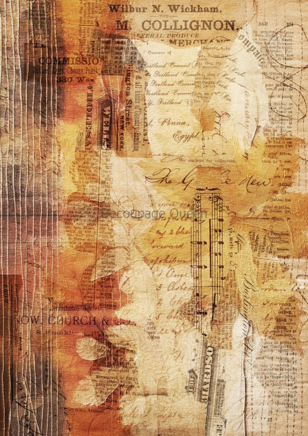 Decoupage Rice Paper ∙autumn Melody - 0637 - Decoupage Queen Paper NEW ...
