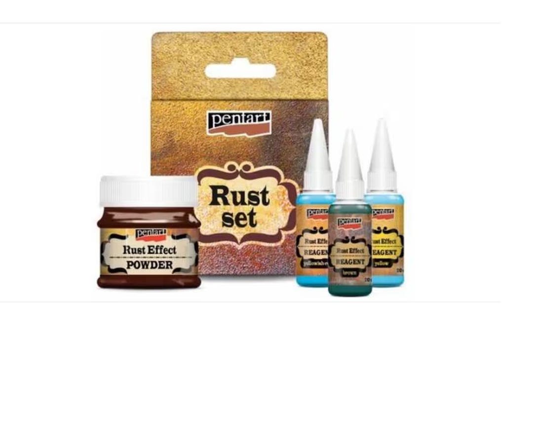 Rust Effect Set | Pentart | 4 Pc Natural Rust - Mixed Media ...