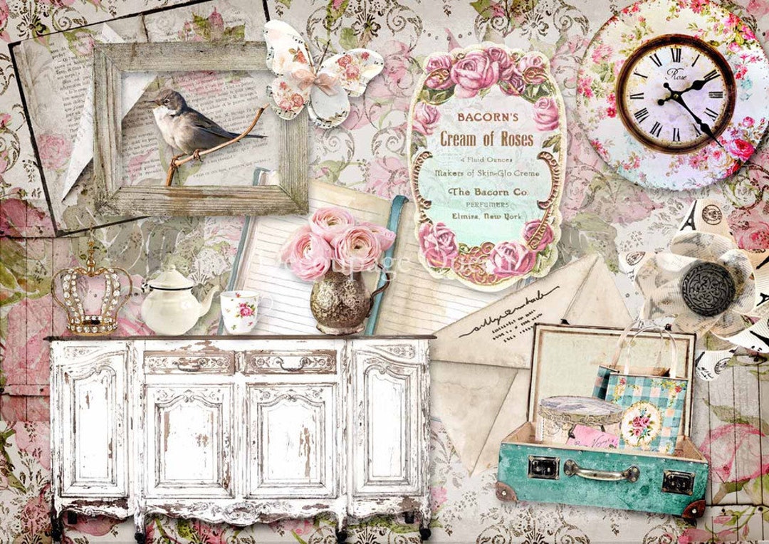 Decoupage Rice Paper-the Duchess of Shabby 419 - Decoupage Queen ...