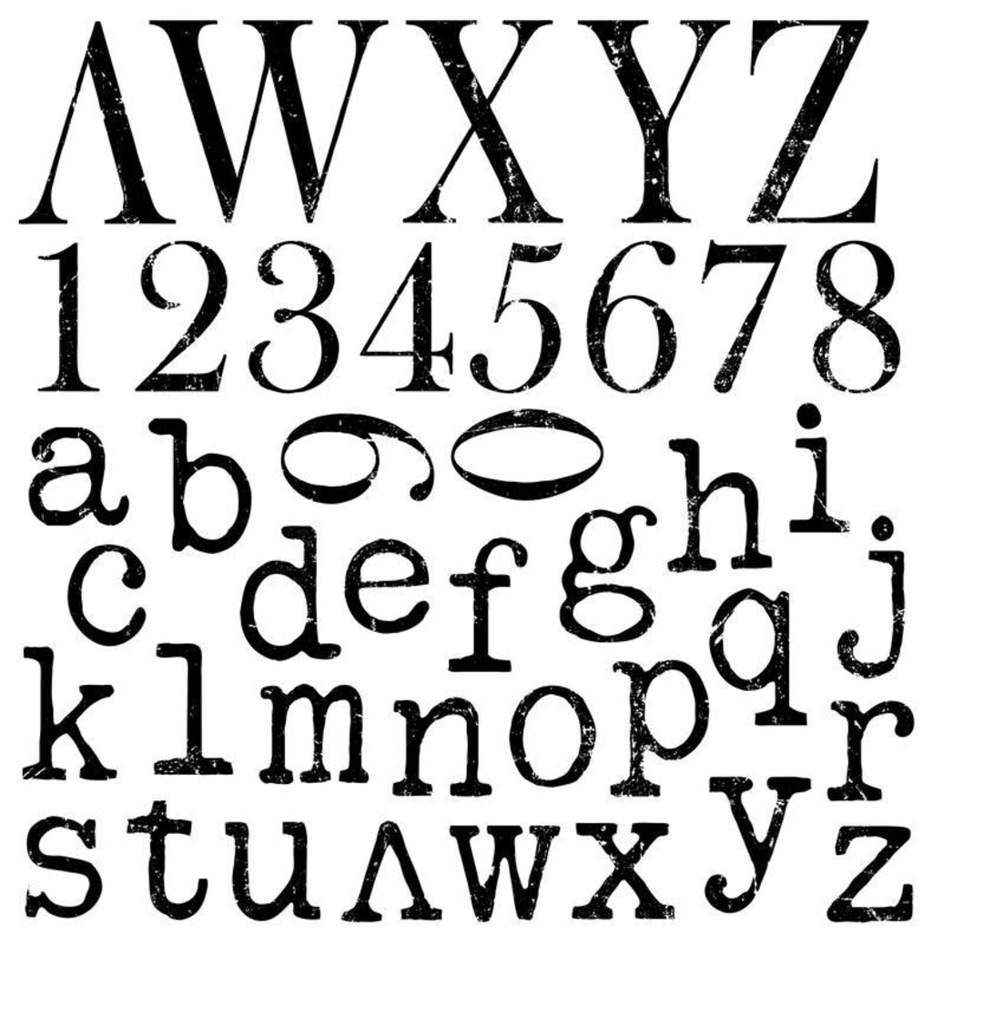 Typesetting - 2 Sheets - 12 X 12 Decor IOD Stamps Iron Orchid Designs ...