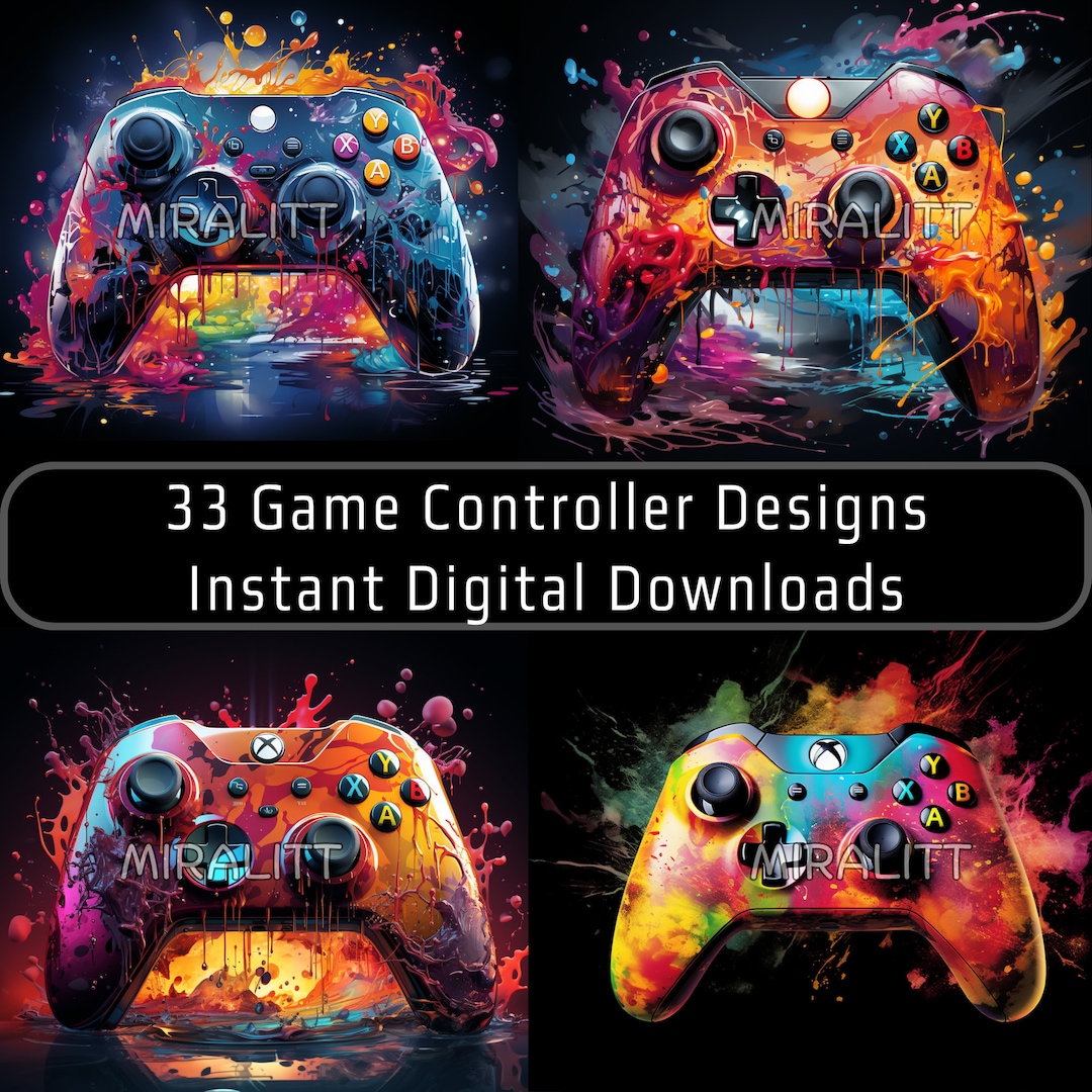 A Pack of Original 33 Game Controller Designs Ideal for - Etsy