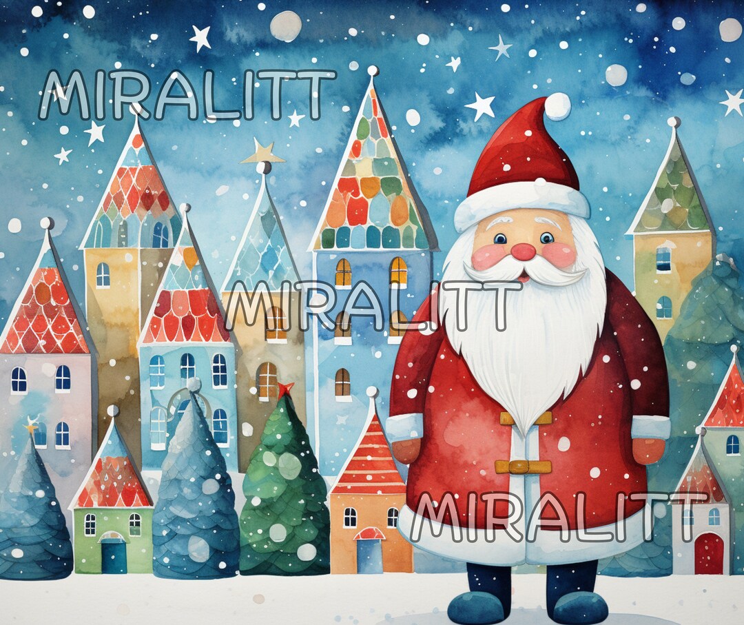 Santa Claus Christmas Cards, Perfect for Homemade Christmas Cards ...