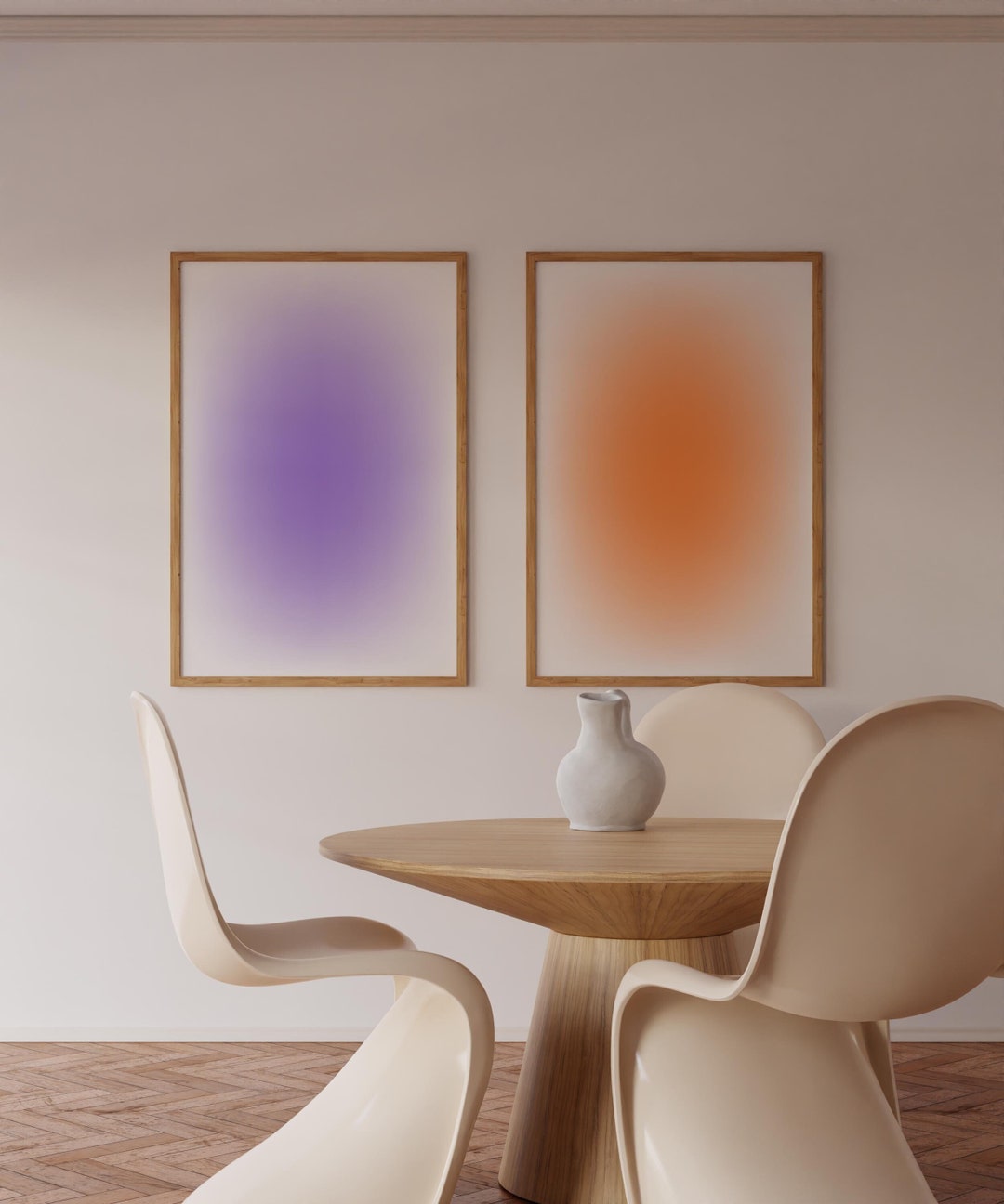 Purple and Orange Aura Poster Set of 2 Prints Digital Download - Etsy