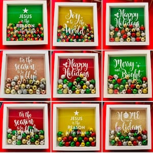 Christmas Shadowbox A Festive Holiday Décor Piece Perfect Christmas ...