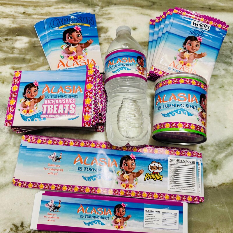 Moana Candy Favor Box - Etsy