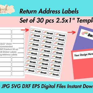 Recollections Label Sticker Template - Etsy
