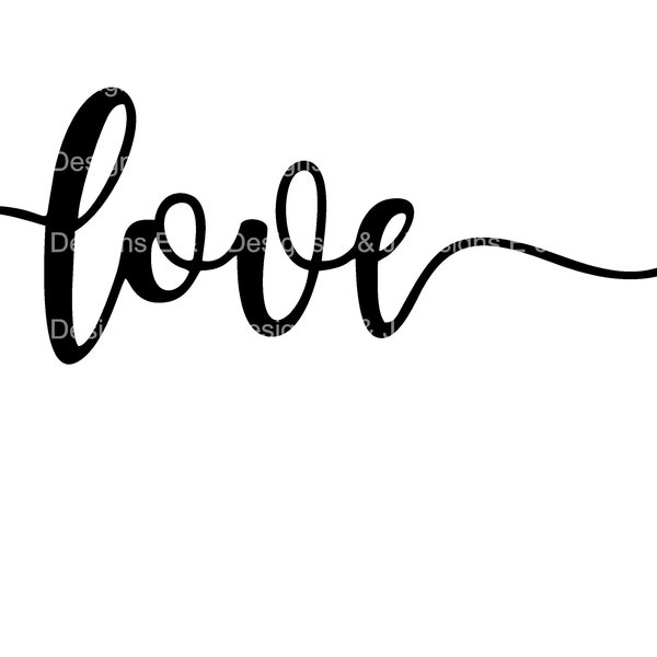Love in Cursive - Etsy