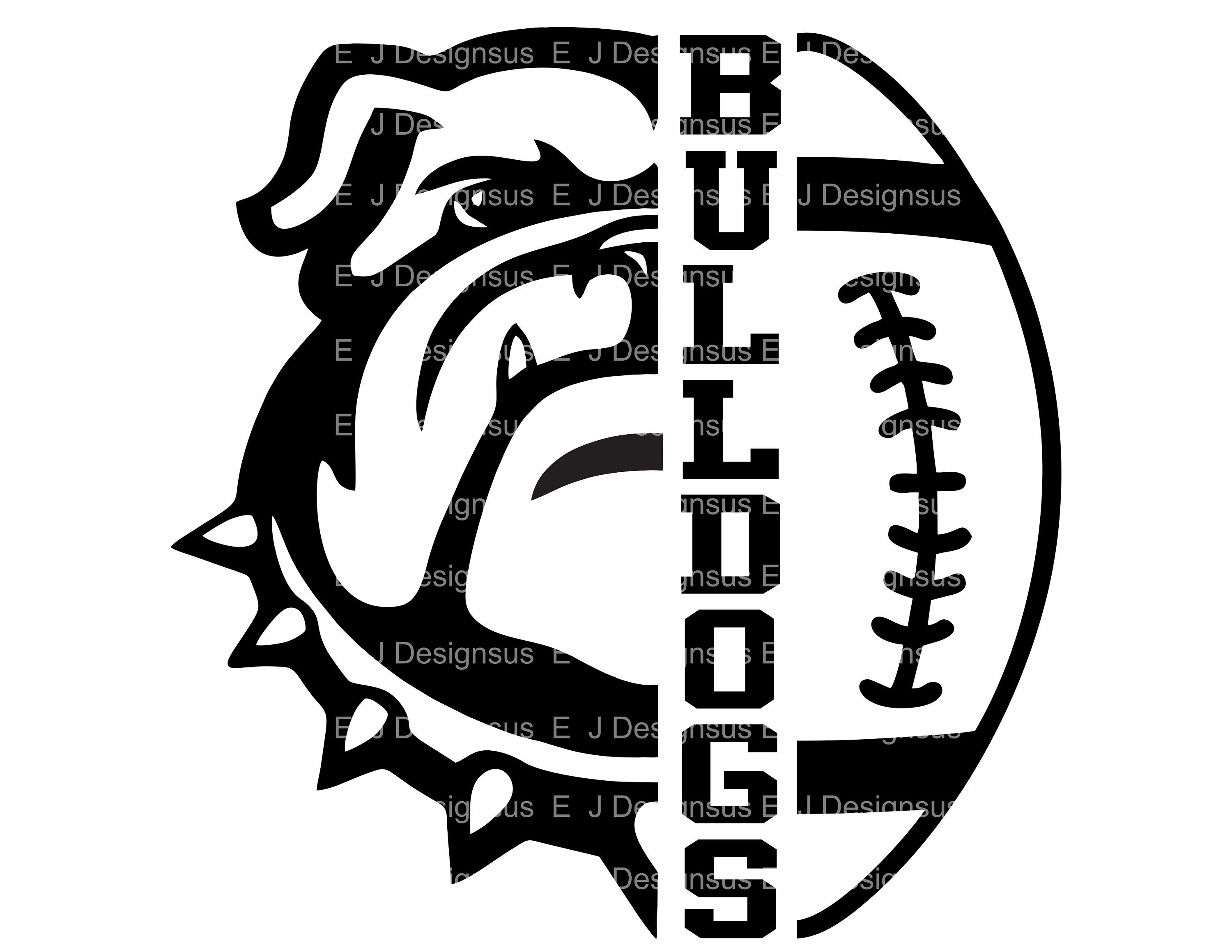 Bulldogs Football Png - Etsy