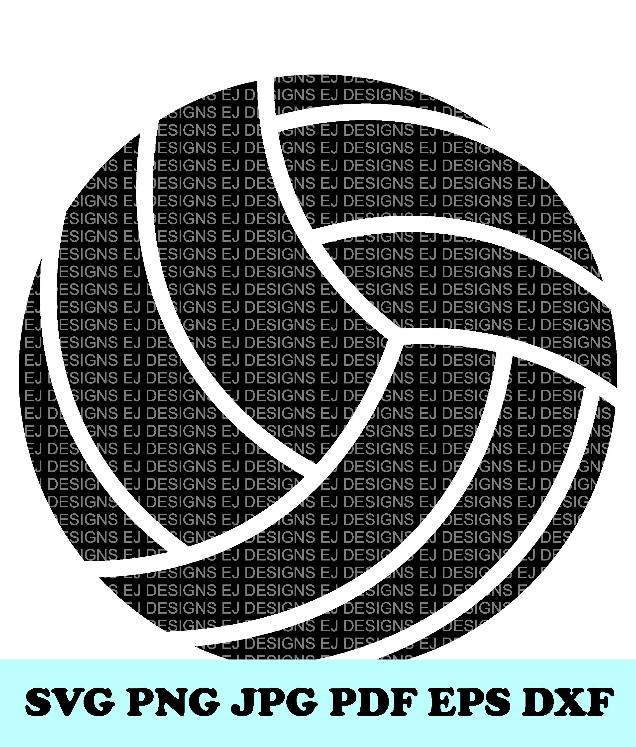 Volleyball Digital Download Svg Dxf Png Jpg Pdf Eps Ai - Etsy
