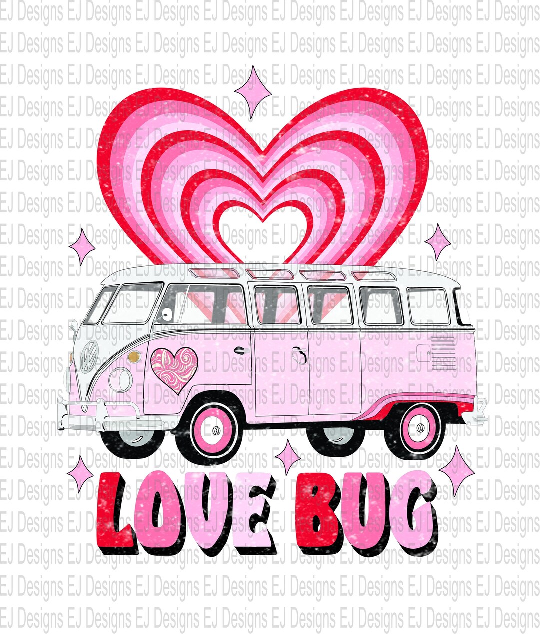 Valentines Volkswagen Van Retro Digital Download Svg Png Jpg Pdf Svg - Etsy