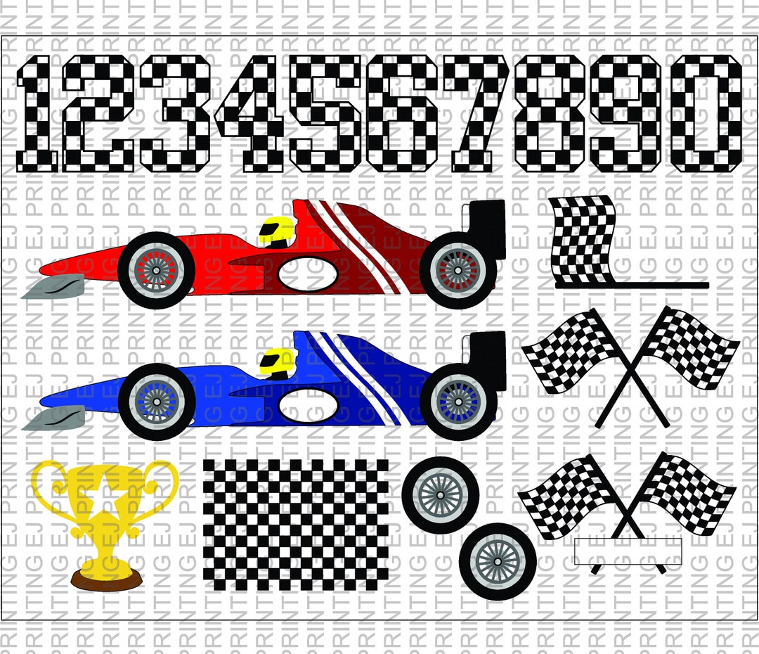 Racing Bundle, F1, Checkered Flag, Retro, Digital Download Svg, Png ...