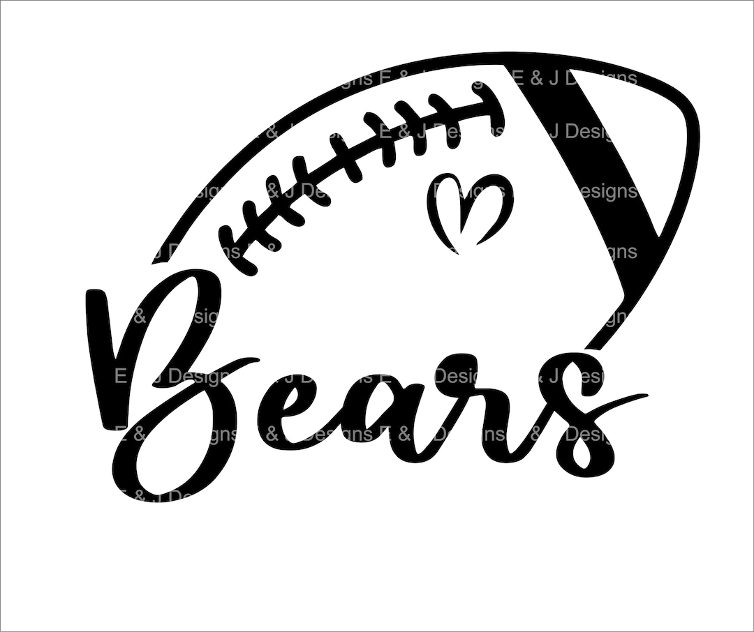 Bears Football Png. Bears Football Digital File - Etsy