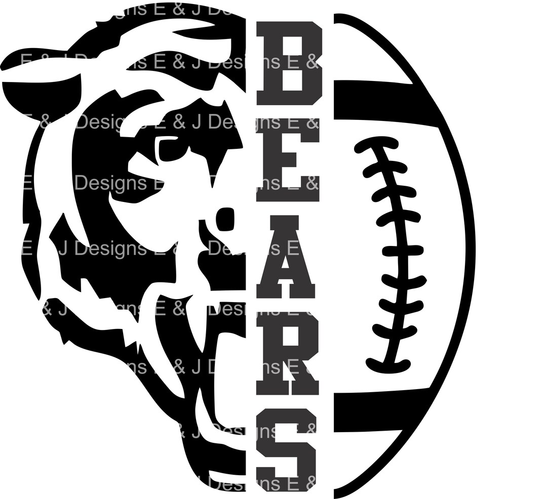 Bears Football Png. Bears Football Digital File - Etsy