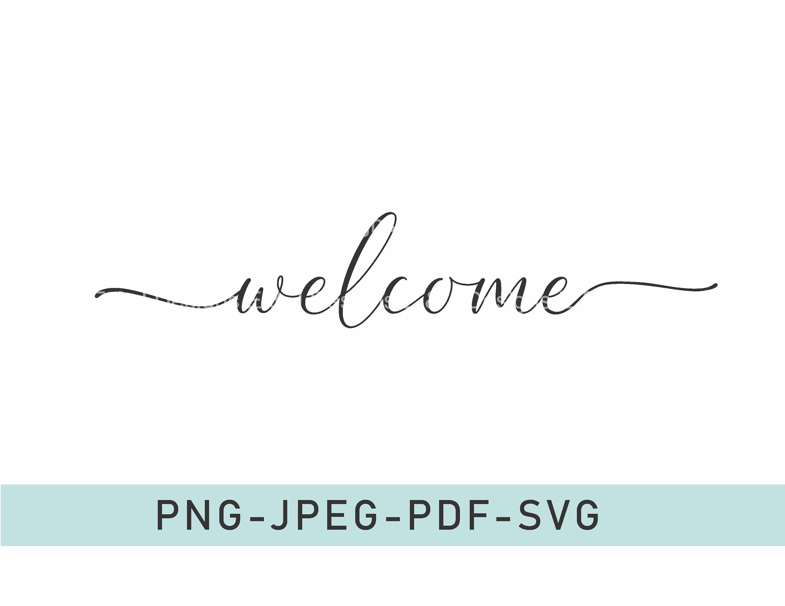 Welcome Sign Digital Design, Welcome Svg, Welcome Png - Etsy