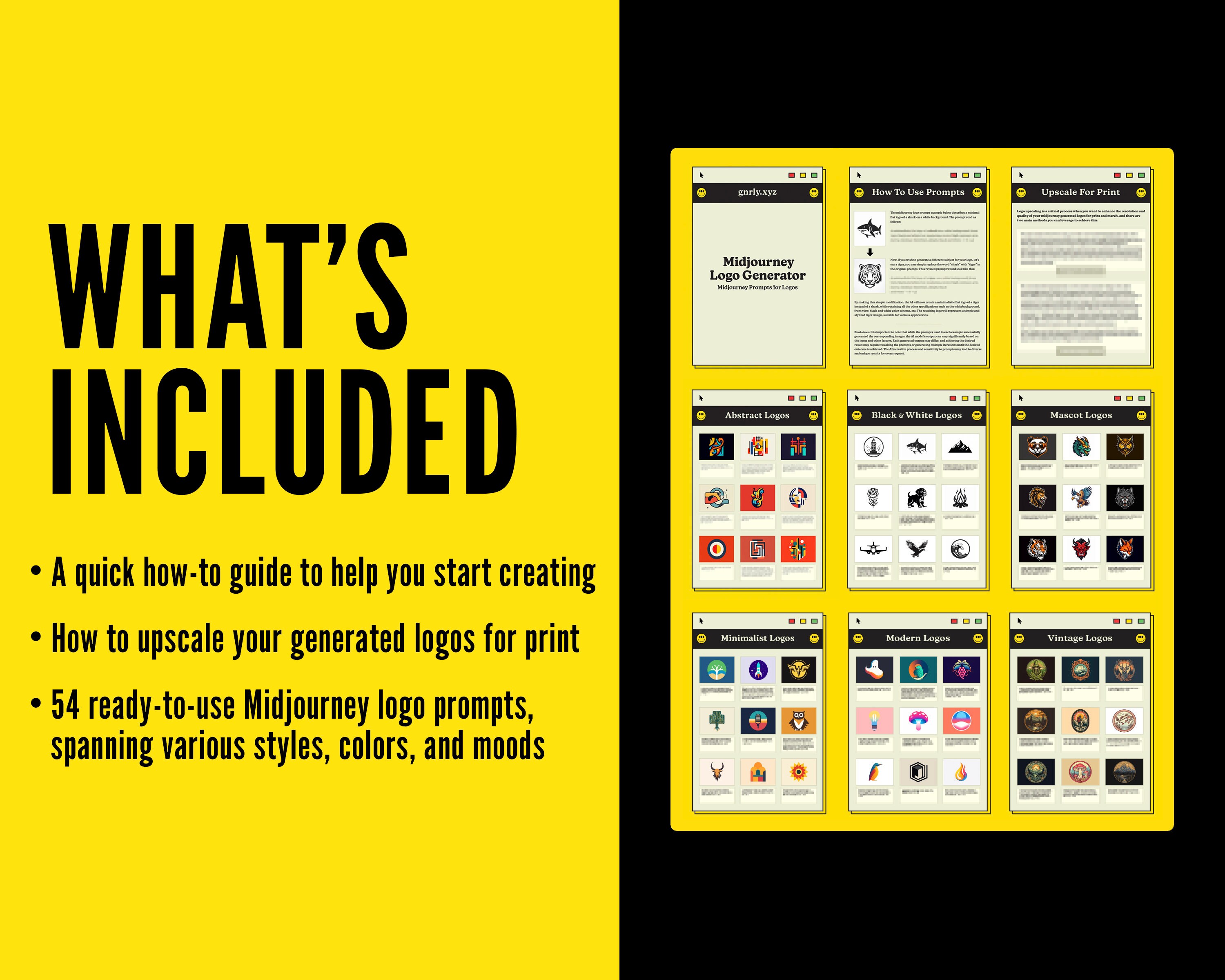 Midjourney Prompts for Logos, AI Logo Generator, Logo Design Prompt ...