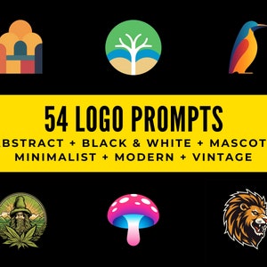 Midjourney Prompts for Logos, AI Logo Generator, Logo Design Prompt ...