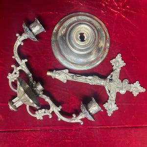 Antique 1896 Sick Call Outfit Homan Silverplate Company Last Rites ...